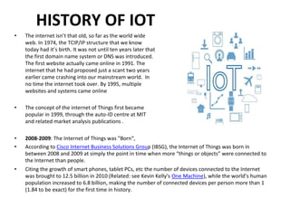 Iot ppt | PDF | Internet of Things | Internet
