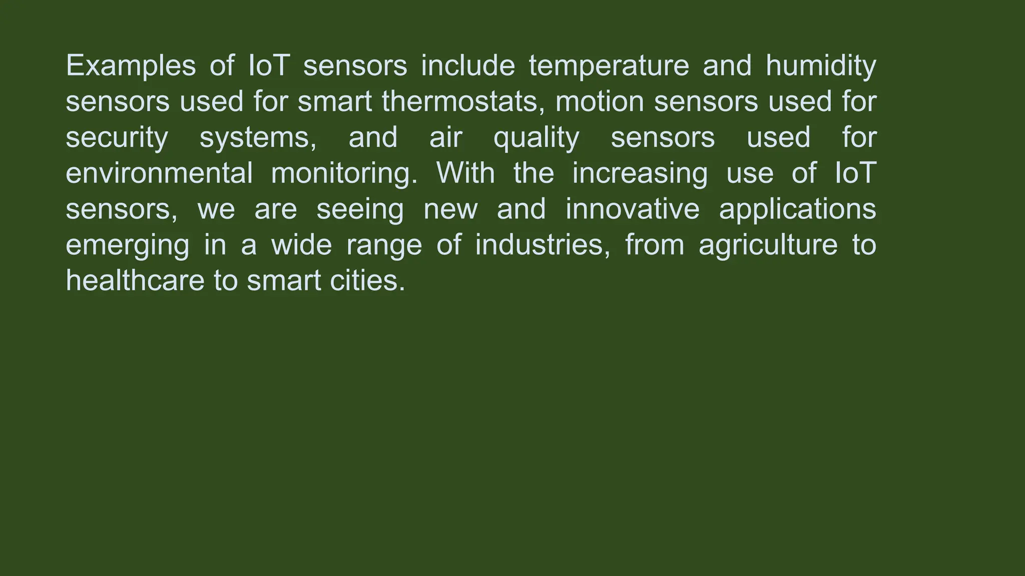 Iot Sensor Actuators For Different Devices Ppt