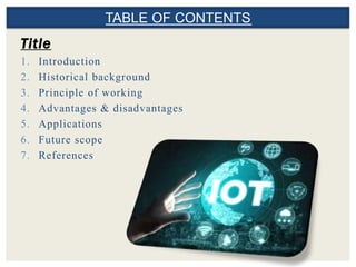 Internet Of things (IoT) ppt | PPT