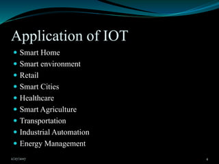 Iot presentation | PPTX | Internet of Things | Internet