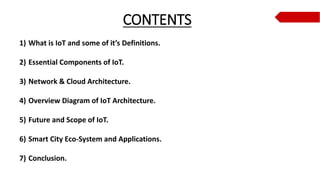 Architecture and scope of Internet of things (IoT) | PPT