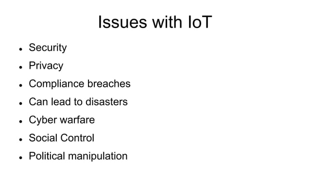 Iot presentation | PPT