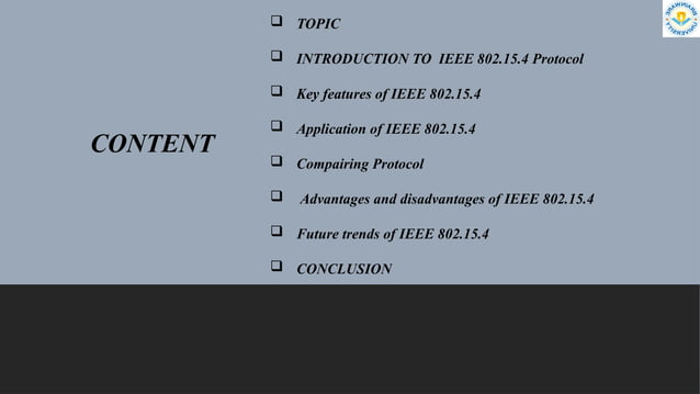 IEEE 802.15.4 in IoT Networks: Design, Performance, and Applications ...