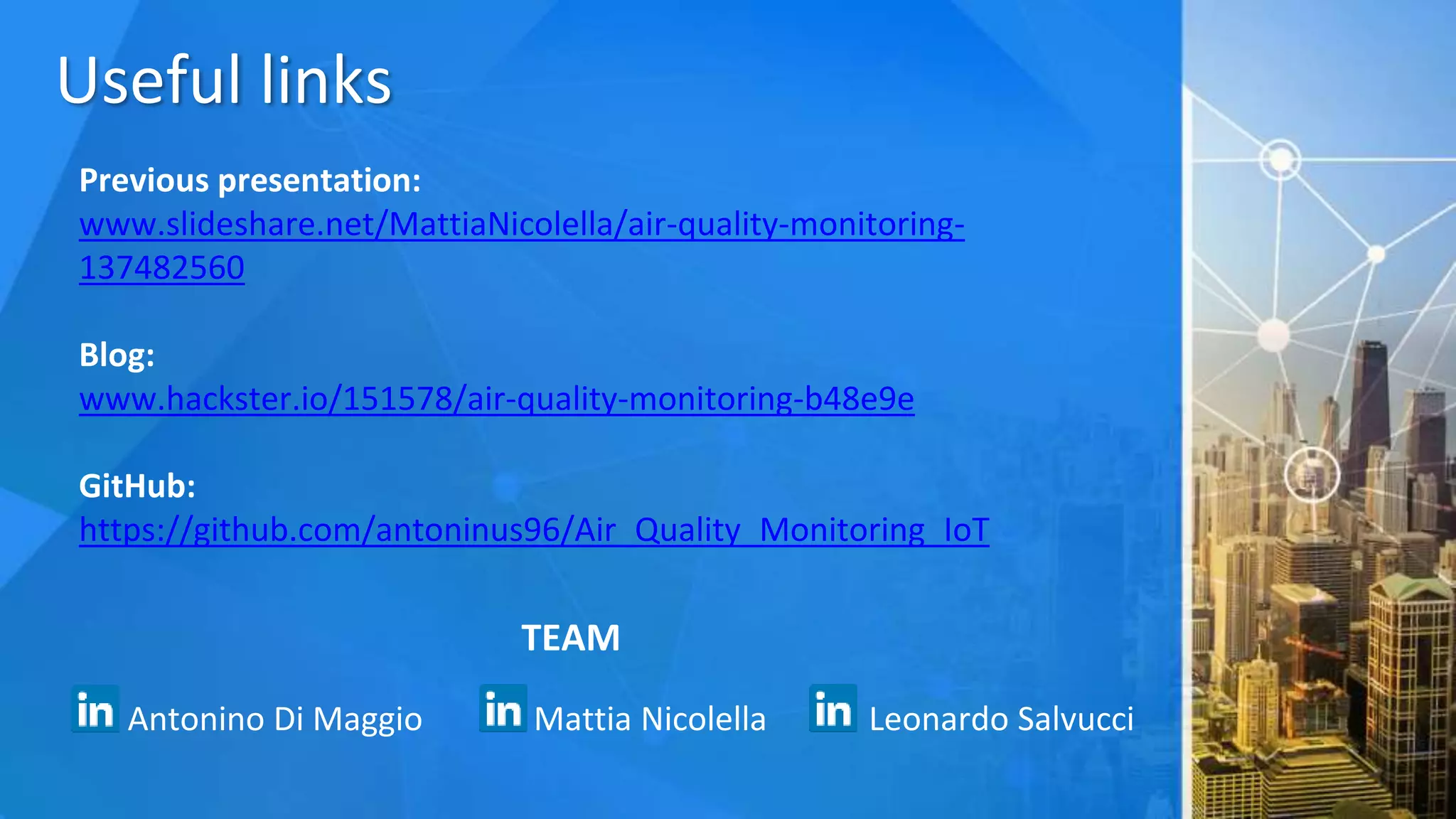 Air quality monitoring final presentation | PPTX