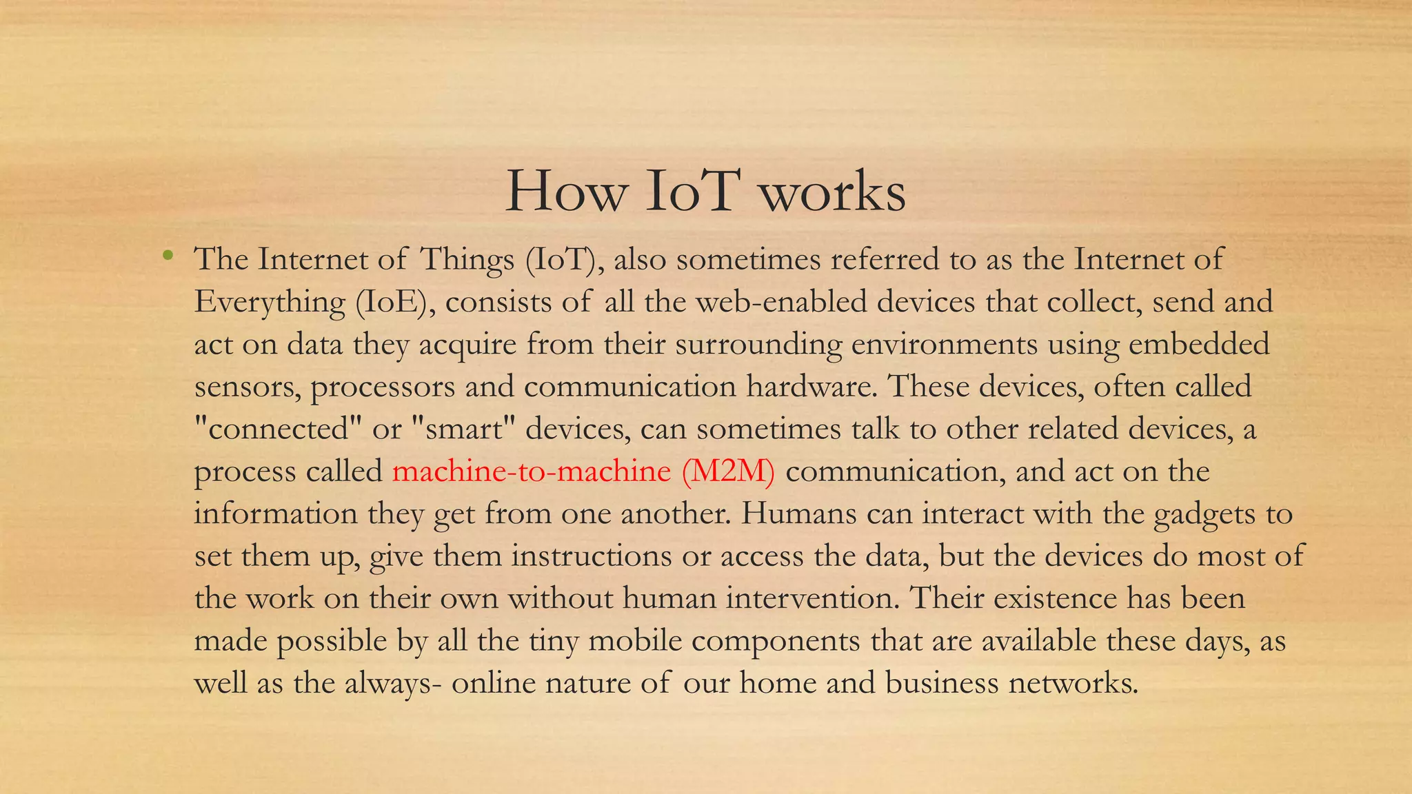 Internet of Things Iot presentation with module | PPTX