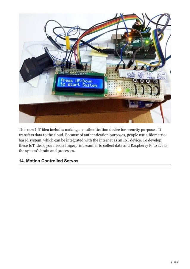 IoT project: best 30 ideas with cloud, raspberry pi, and arduino | PDF