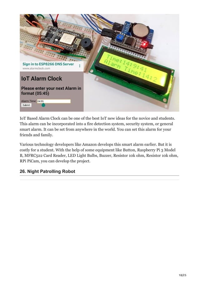 IoT project: best 30 ideas with cloud, raspberry pi, and arduino | PDF