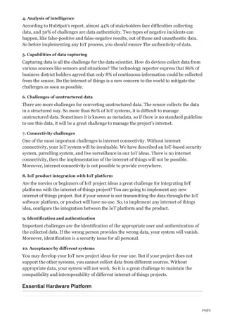 IoT project: best 30 ideas with cloud, raspberry pi, and arduino | PDF