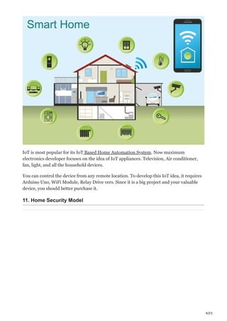 IoT project: best 30 ideas with cloud, raspberry pi, and arduino | PDF