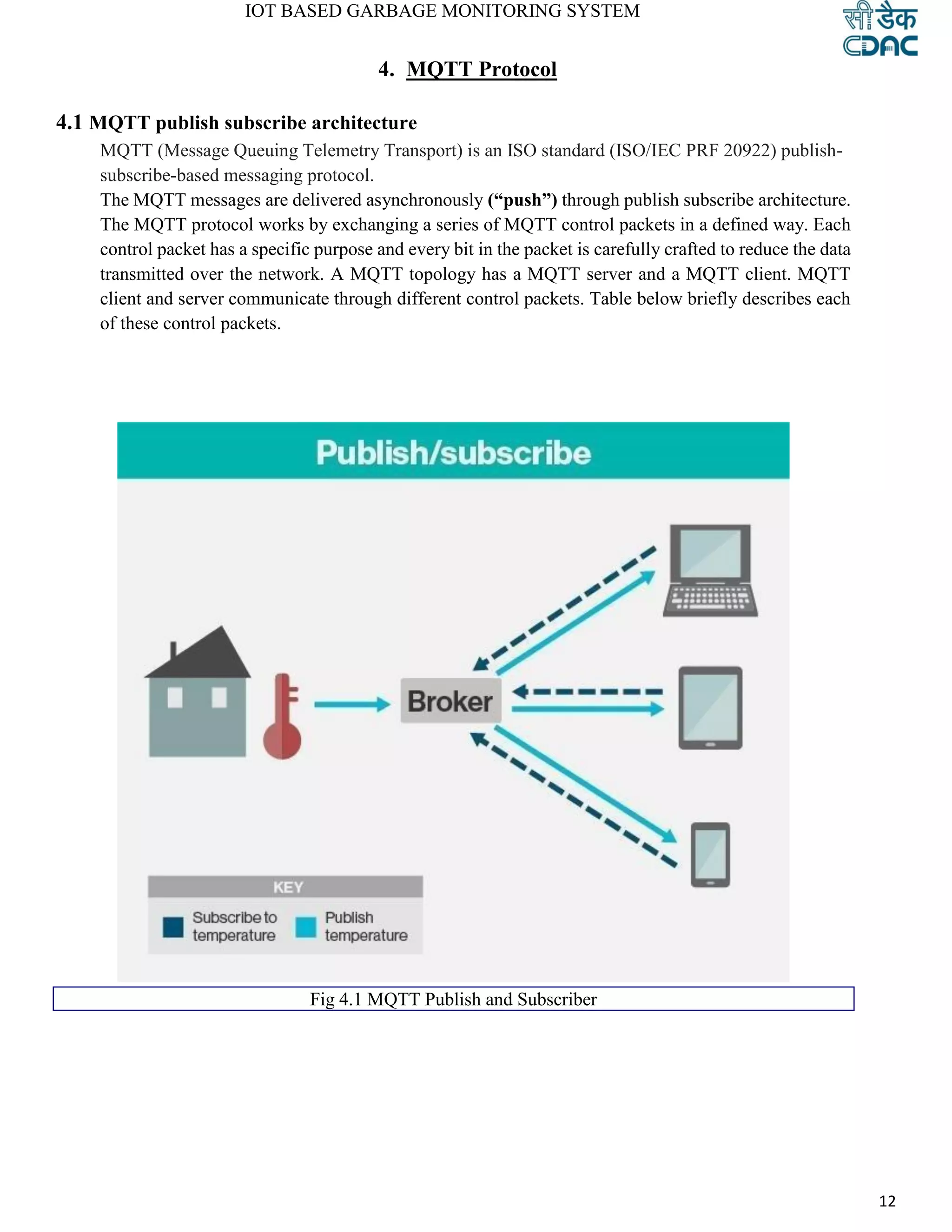 Project report on Iot Based Garbage Monitoring System | PDF