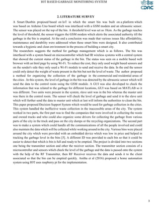 Project report on Iot Based Garbage Monitoring System | PDF
