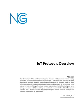 Io t protocols overview | PDF