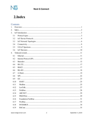 IoT protocols overview part 2- Tethered protocols | DOCX