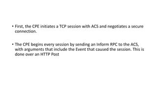 Iot protocols tr 069 | PPTX