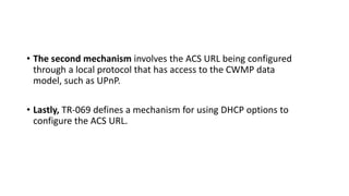Iot protocols tr 069 | PPTX