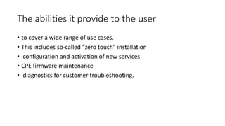Iot protocols tr 069 | PPTX