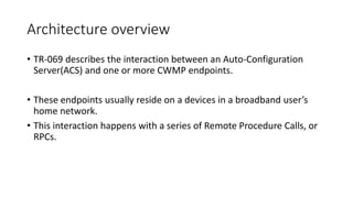 Iot protocols tr 069 | PPTX