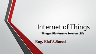 IOT NodeMCU - Thinger Platform to Turn on LEDs | PPT