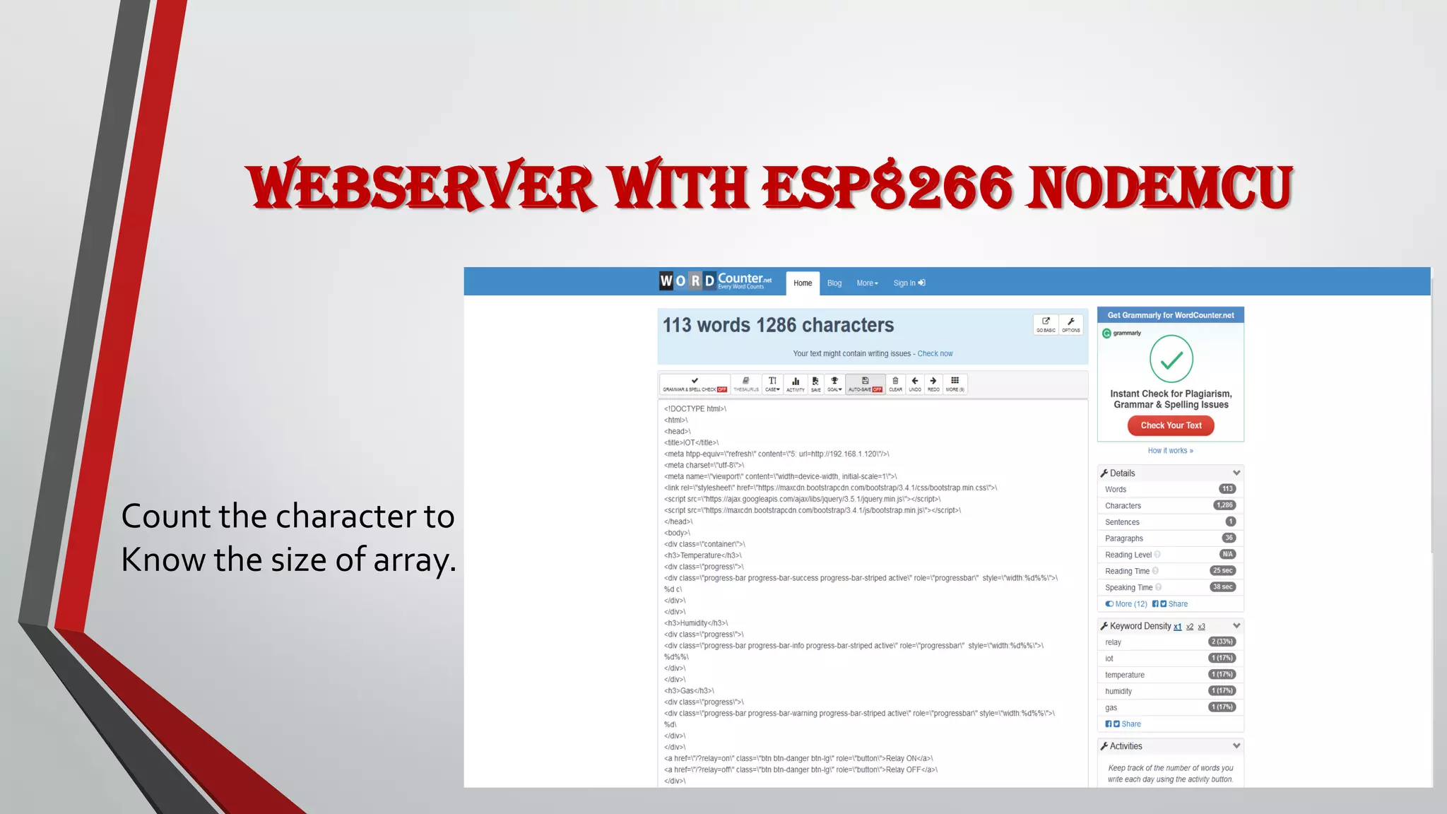 IOT NodeMCU - NodeMCU Webserver | PPT