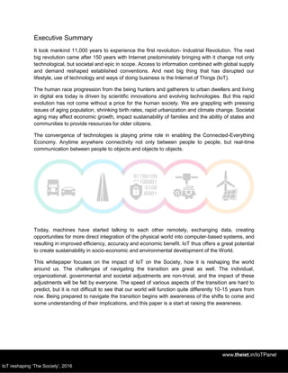 IoT reshaping society | PDF | Business Utilities | Business