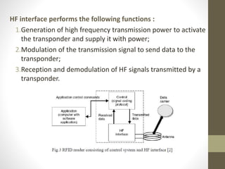 Internet of Things and its Enabling Technologies - RFID | PPTX