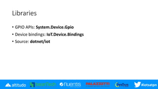IoT support for .NET Core - IoT Saturday 2020 | PPT