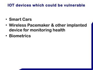 IoT security (Internet of Things) | PPT
