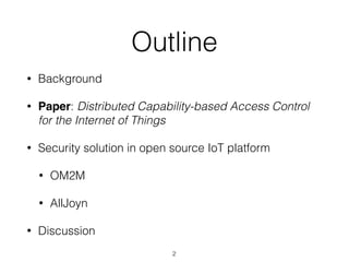 IoT/M2M Security | PPT