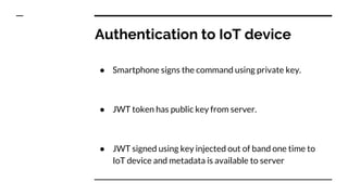 Iot security and Authentication solution | PPTX
