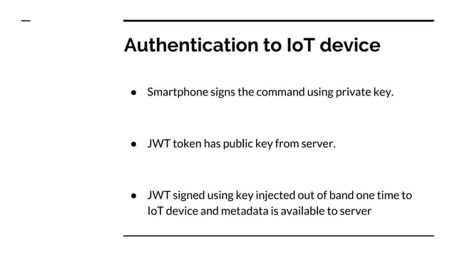 Iot security and Authentication solution | PPTX