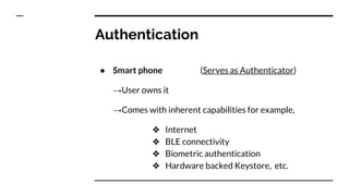 Iot security and Authentication solution | PPTX