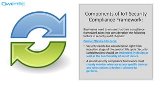 IoT security compliance checklist | PPT