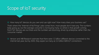IoT Security Risks and Challenges | PPTX