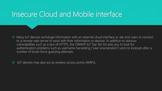 IoT Security Risks and Challenges | PPTX