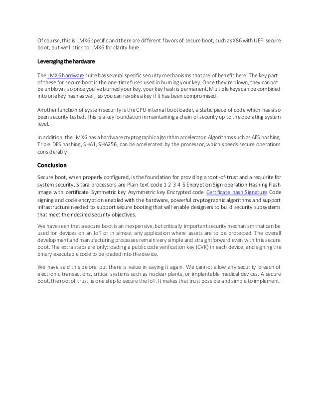 Iot Security Starts With A Secure Boot Embedded Devices 3366
