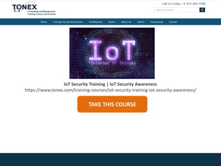 IoT Security Training, IoT Security Awareness 2019 | PPT