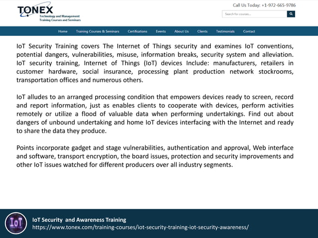 Iot Security Training Iot Security Awareness 2019 Ppt