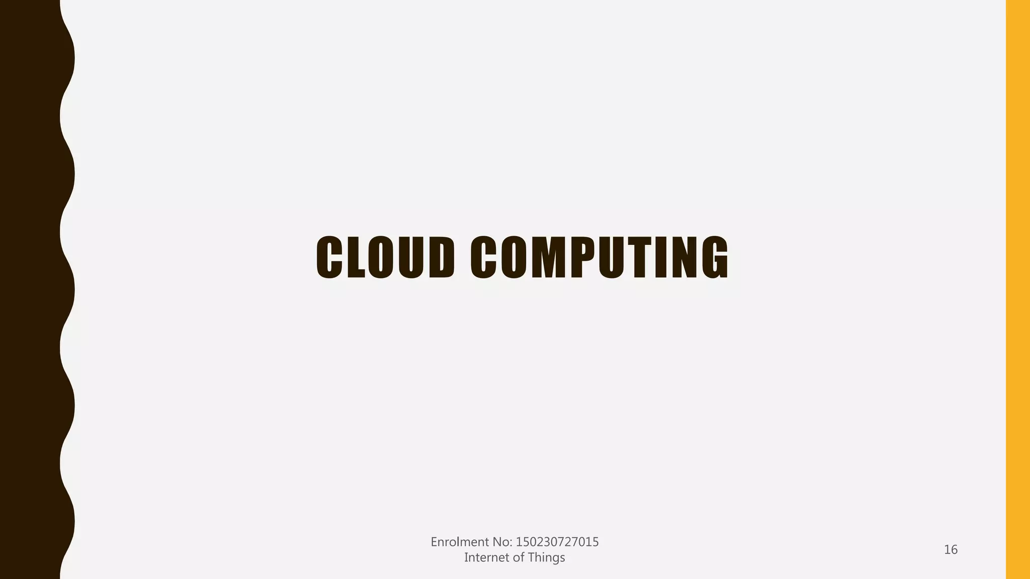 Internet of Things with Cloud Computing and M2M Communication | PPTX