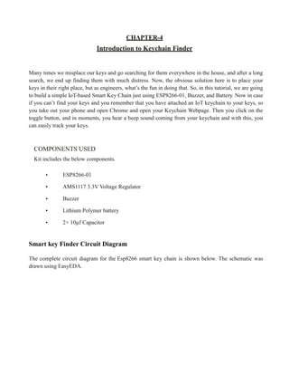 IoT Smart keychain finder project | DOCX