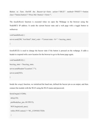 IoT Smart keychain finder project | DOCX
