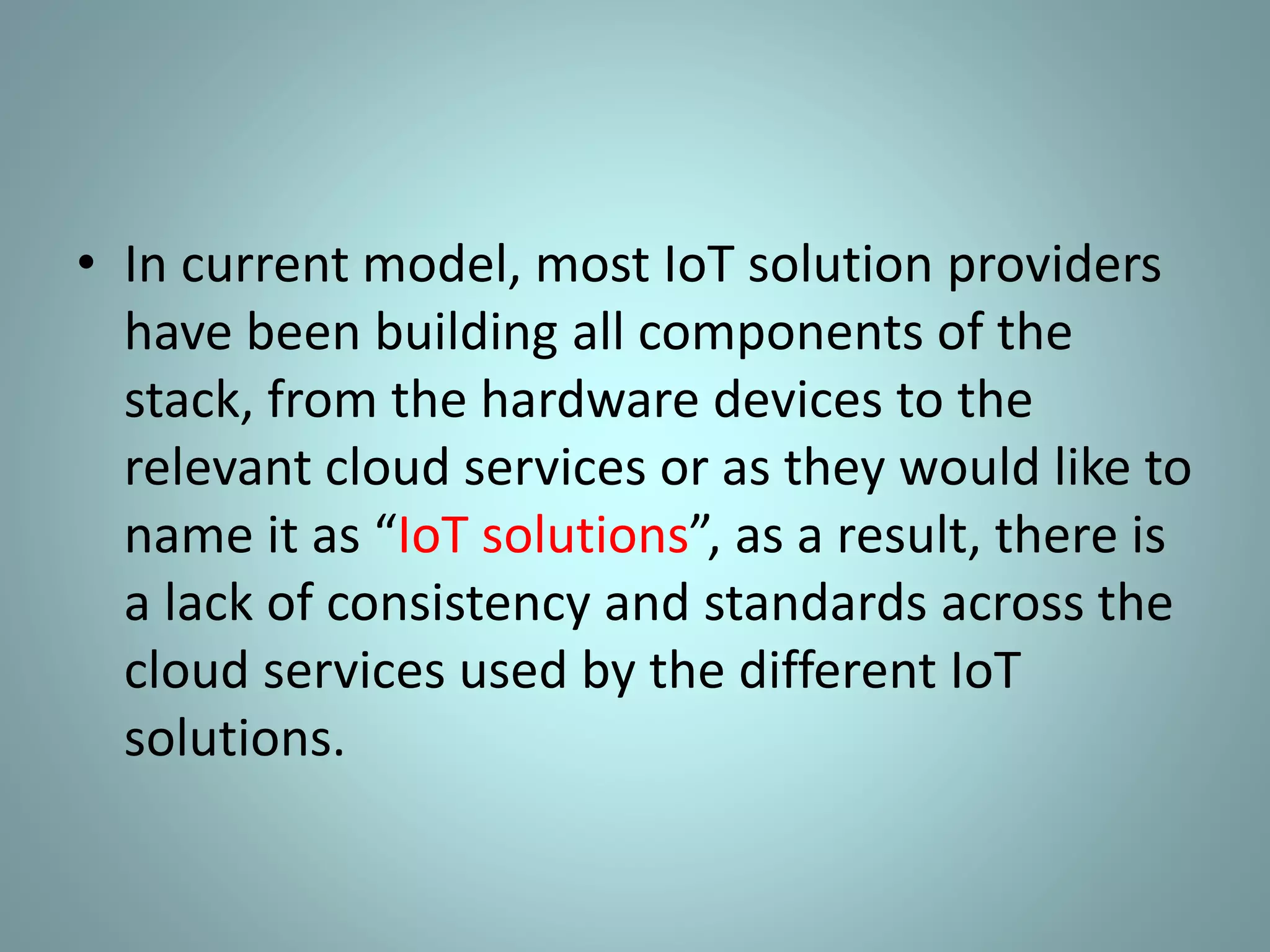IoT Standardization and Implementation Challenges | PPTX | Internet | Computing