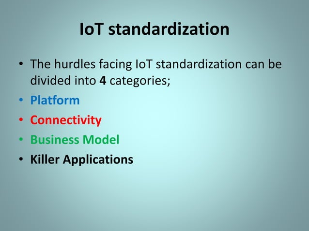 IoT Standardization and Implementation Challenges | PPTX | Internet | Computing