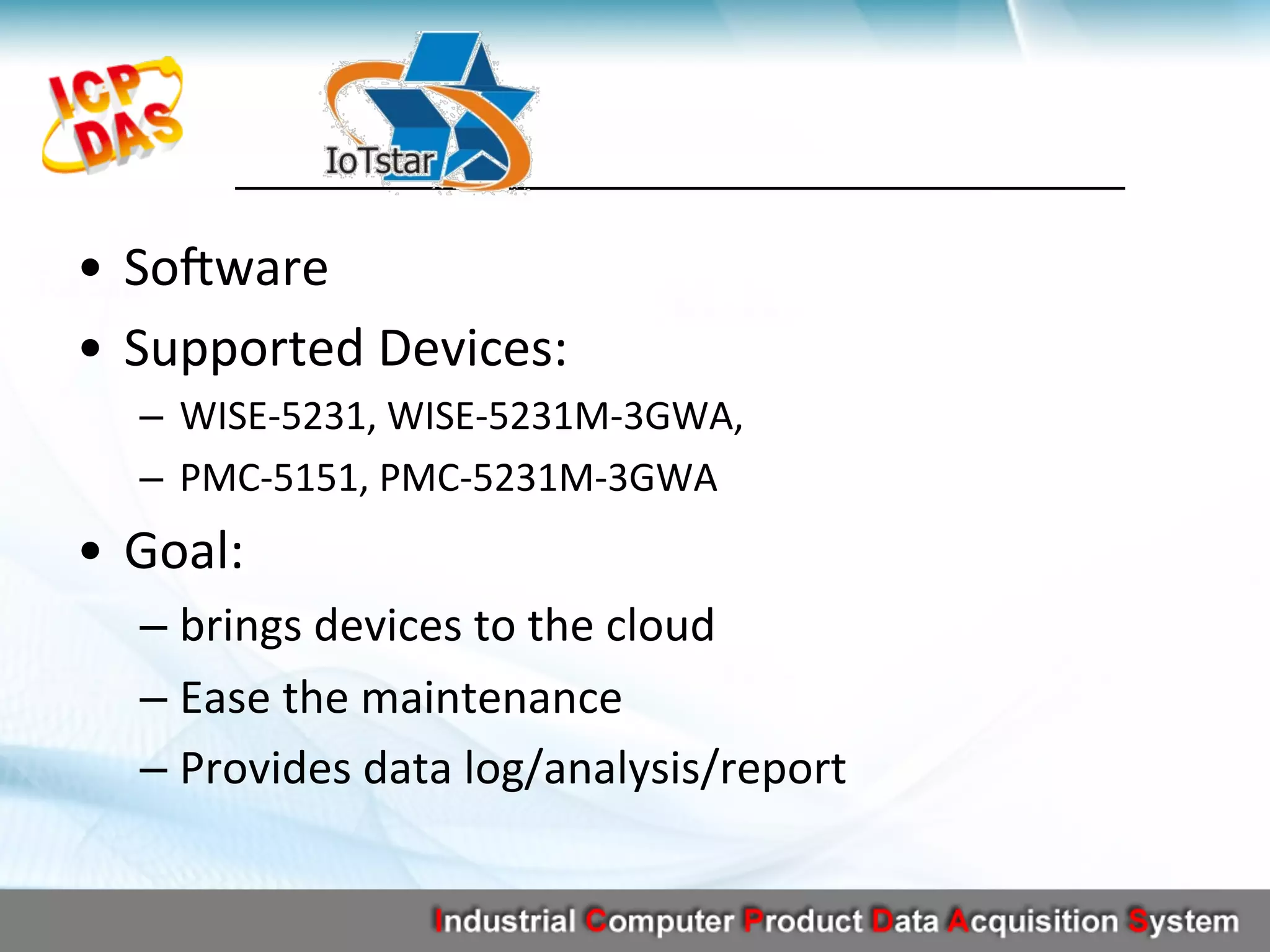 ICPDAS - IIoT solution | PPT