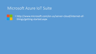 Introduction to Azure IoT Suite | PPTX