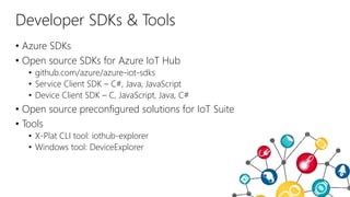 IoTSummit - Introduction to IoT Hub | PPTX | Cloud Computing | Internet