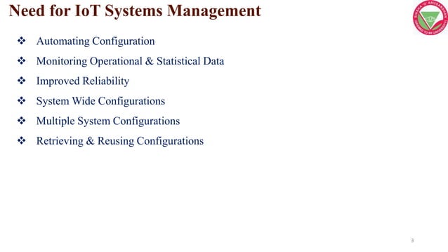 IoT System Management.pptx | Computer Networking | Computing