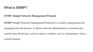 IoT System Management ppt SNMP simple network | PPTX