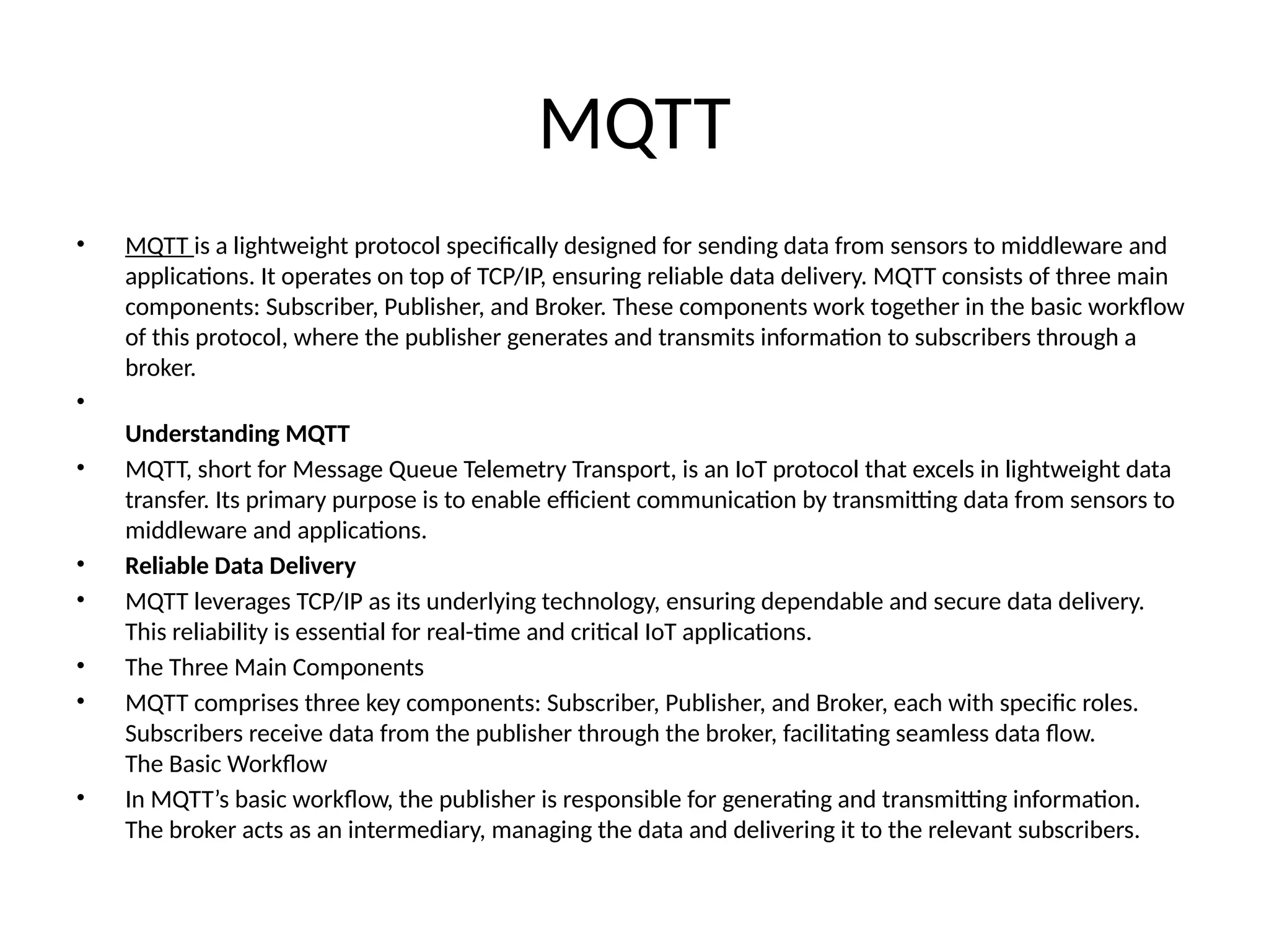 This Is A Presentation On Iot Protocols Pptx