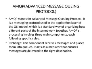 This is a presentation on IOT protocols. | PPTX
