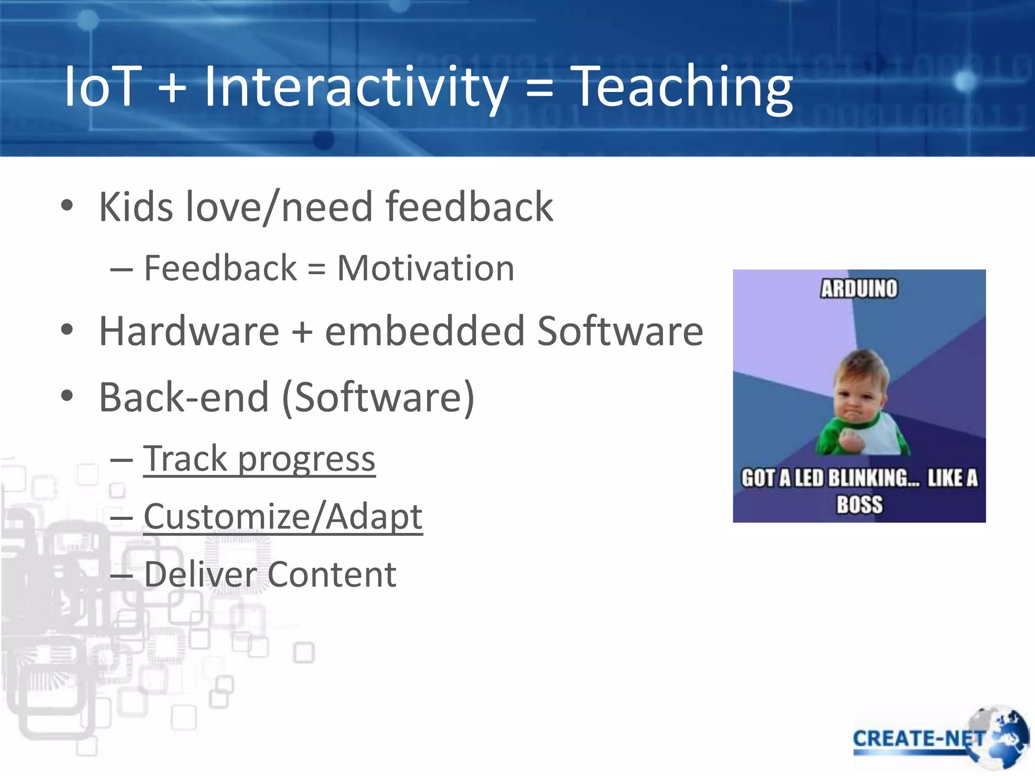 Utilising IoT & Open Source Technologies for Interactive Teaching
